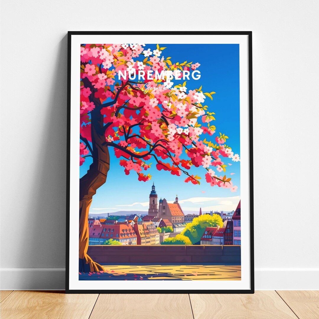 Nuremberg Travel Print - Germany Travel Poster, Nuremberg Poster ...