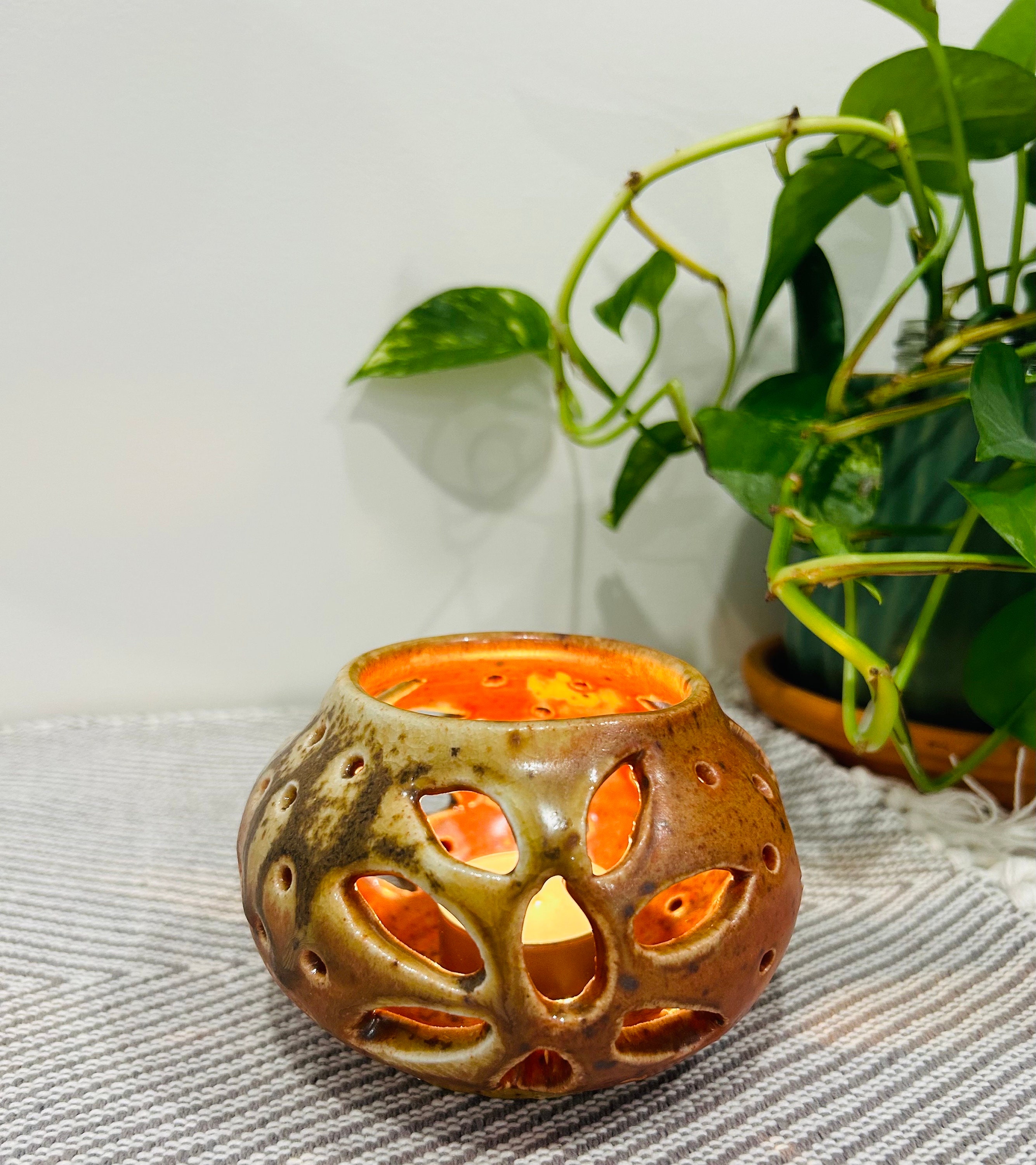 Ceramic Luminary - Etsy