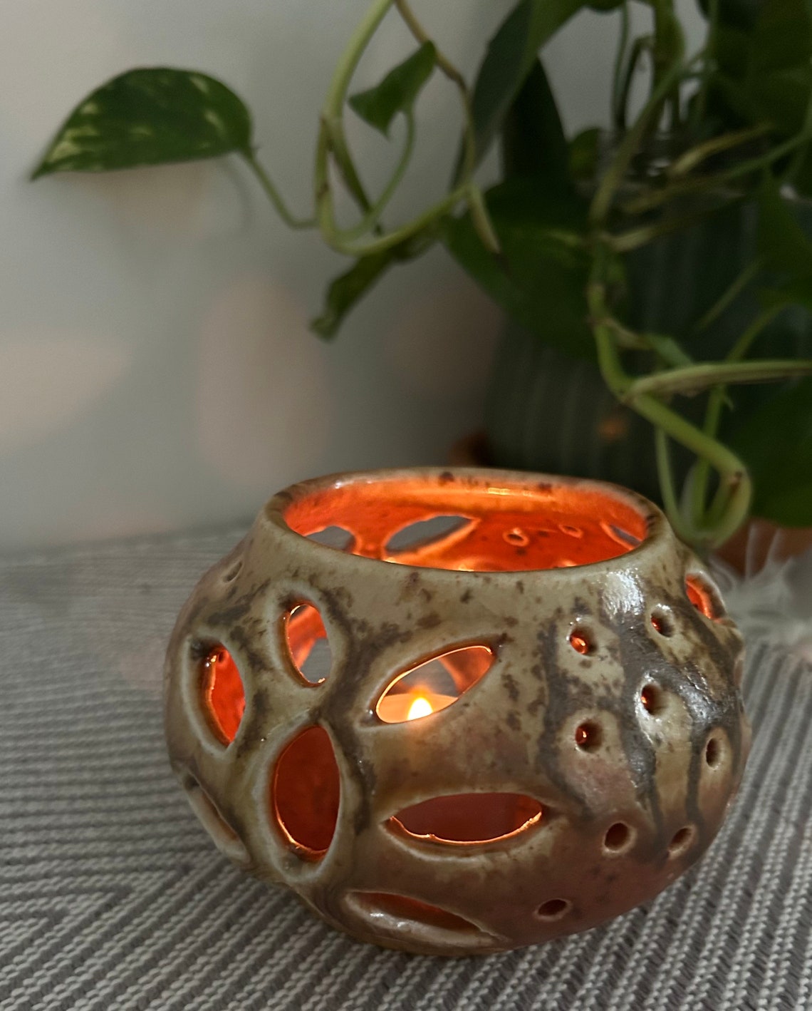 Ceramic Luminary - Etsy