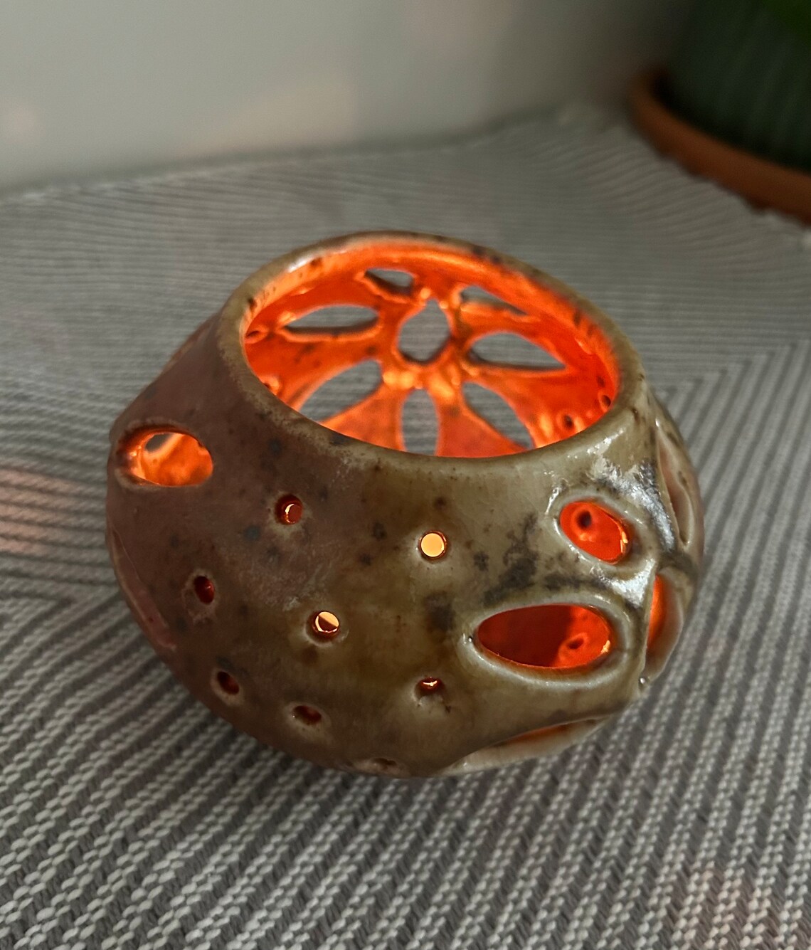 Ceramic Luminary - Etsy