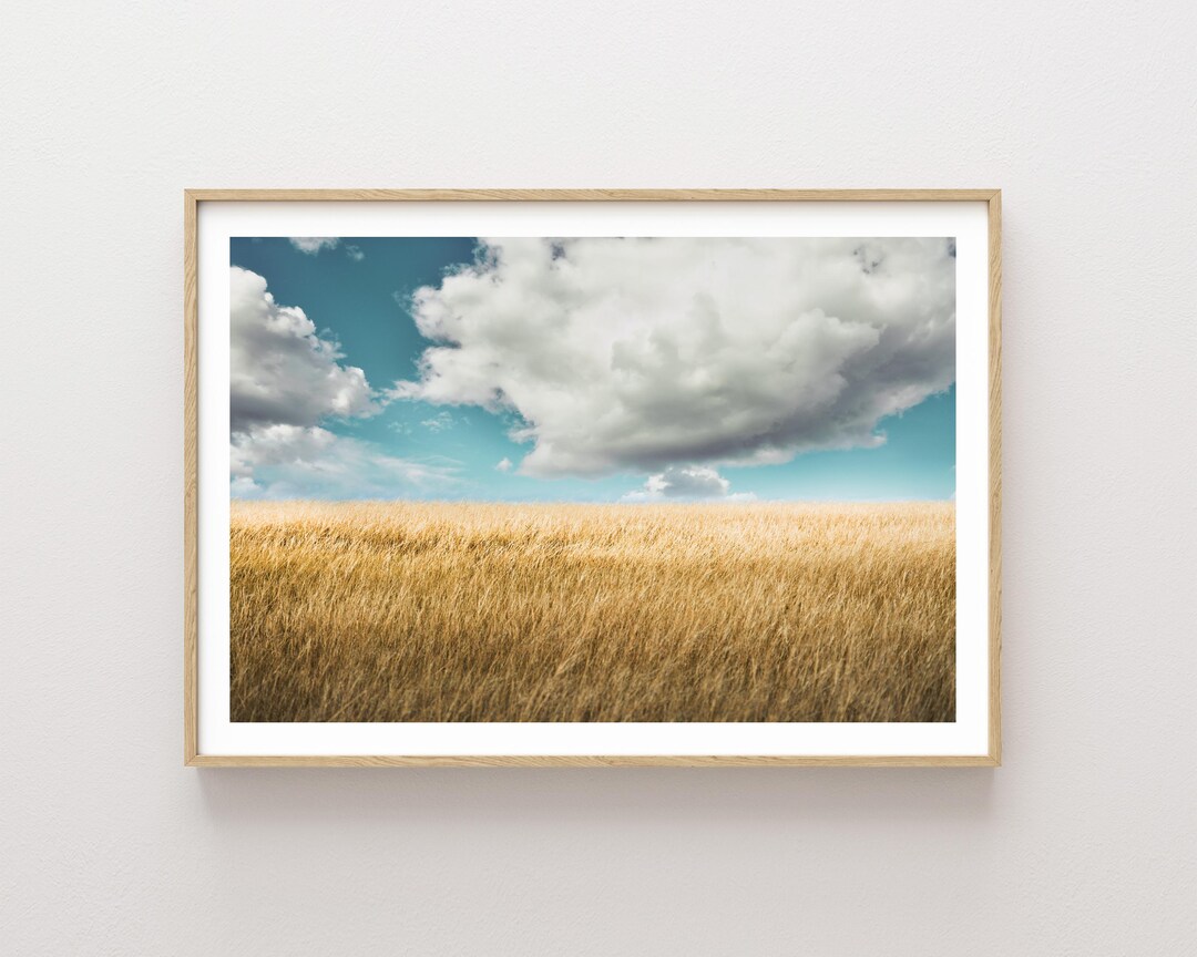 Summer Sky Western Meadow Landscape - Western Art - Western Landscape ...
