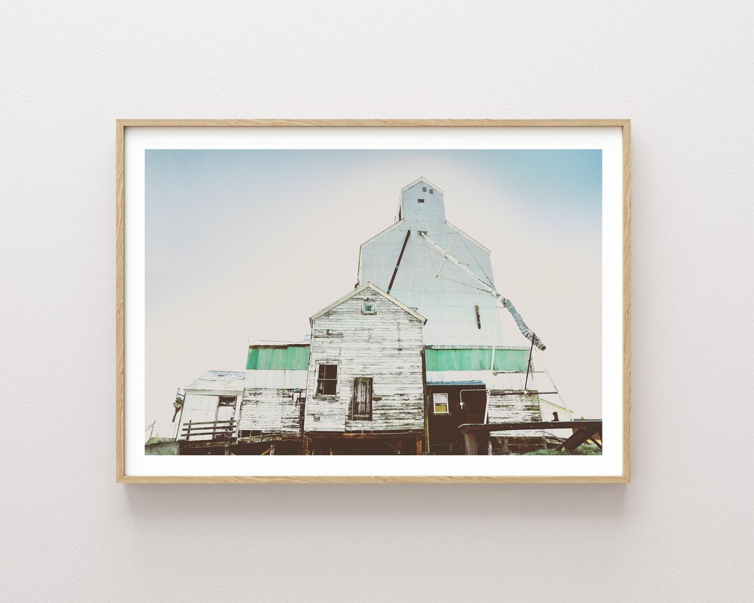 Rustic Grain Elevator Landscape Photography - Western Art - Rustic Art ...