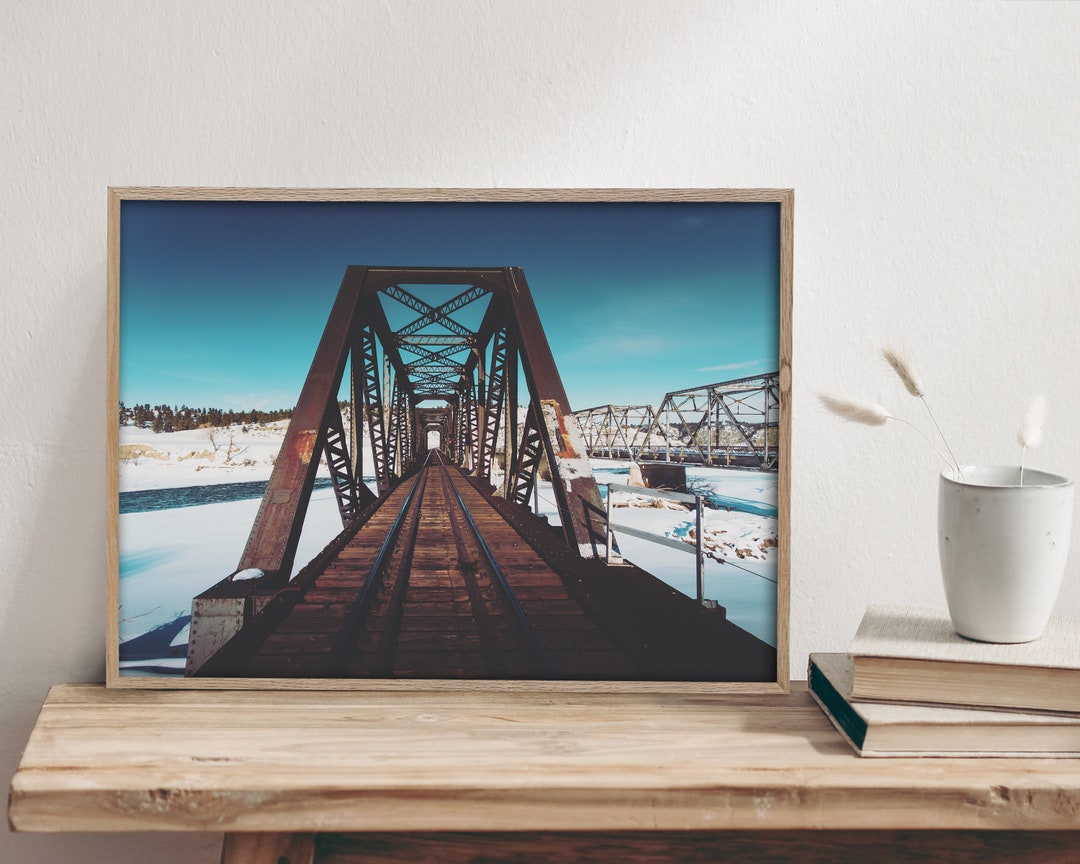 Rustic Decor - Bridge Wall Art - Landscape Wall Art - Large Wall Art ...