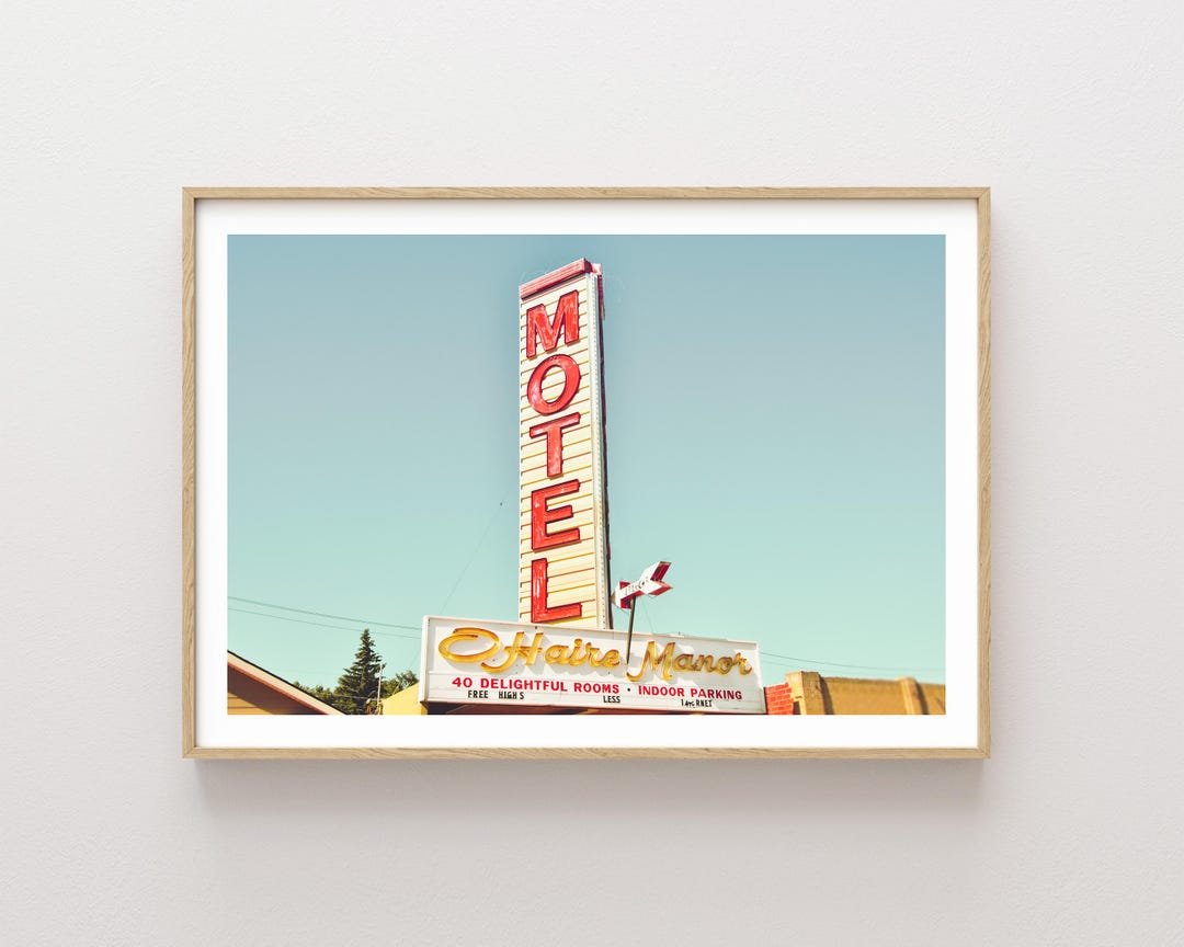 Mid Century Modern Motel Sign Photography - Western Decor - Western ...