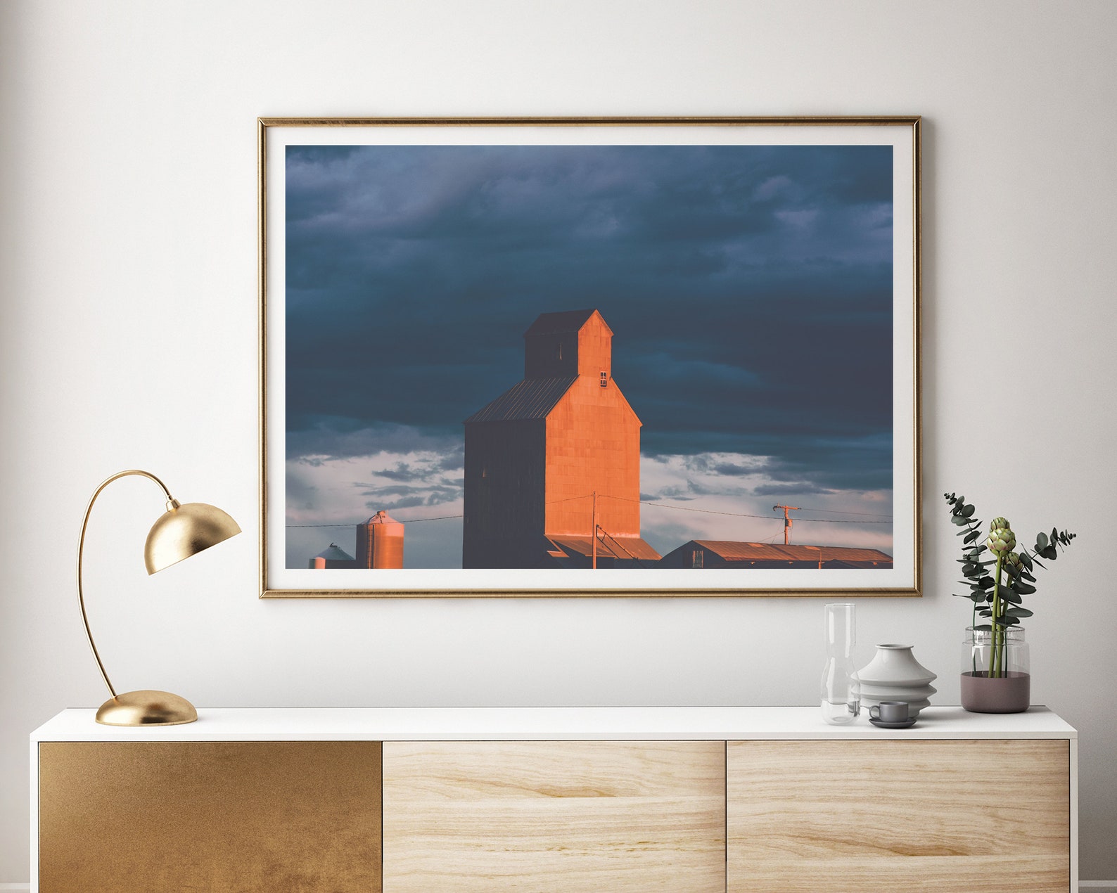 Sunset Grain Elevator Nature Photography - Western Landscape ...