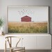 Rustic Red Barn and Landscape Photography - Western Decor - Rustic Wall ...