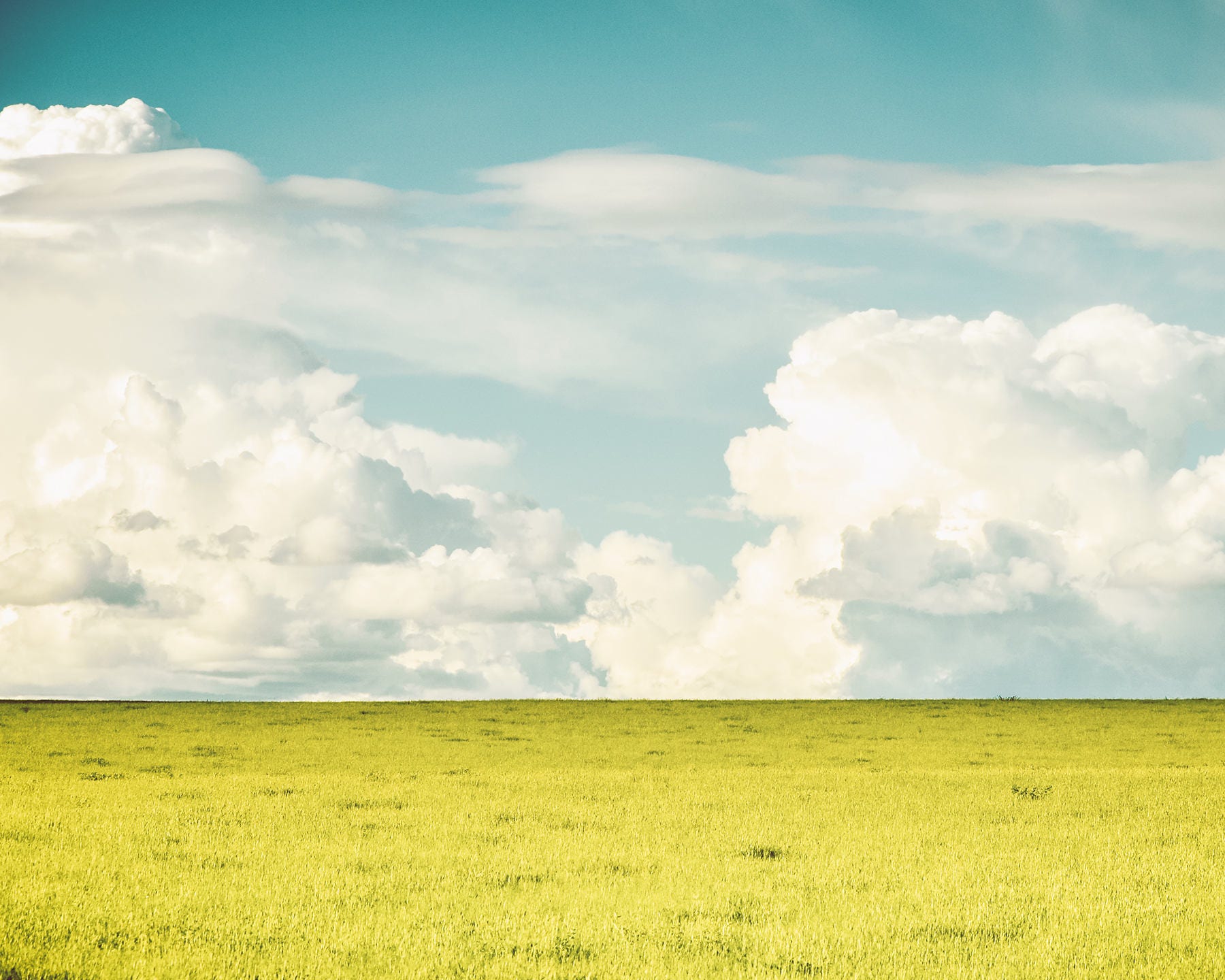Colorful Countryside Field and Clouds Photography - peaceful nature ...