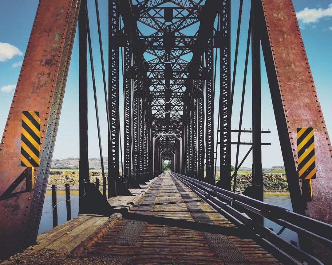 Rusty Iron Bridge Photography Print Rustic Decor Large - Etsy