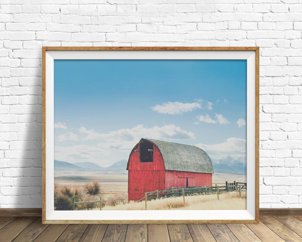 Red Barn Landscape Photography | Red Barn Photography | colorful ...