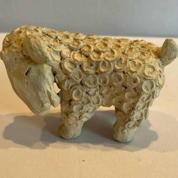 Resin Wool Sheep Figurine - Etsy