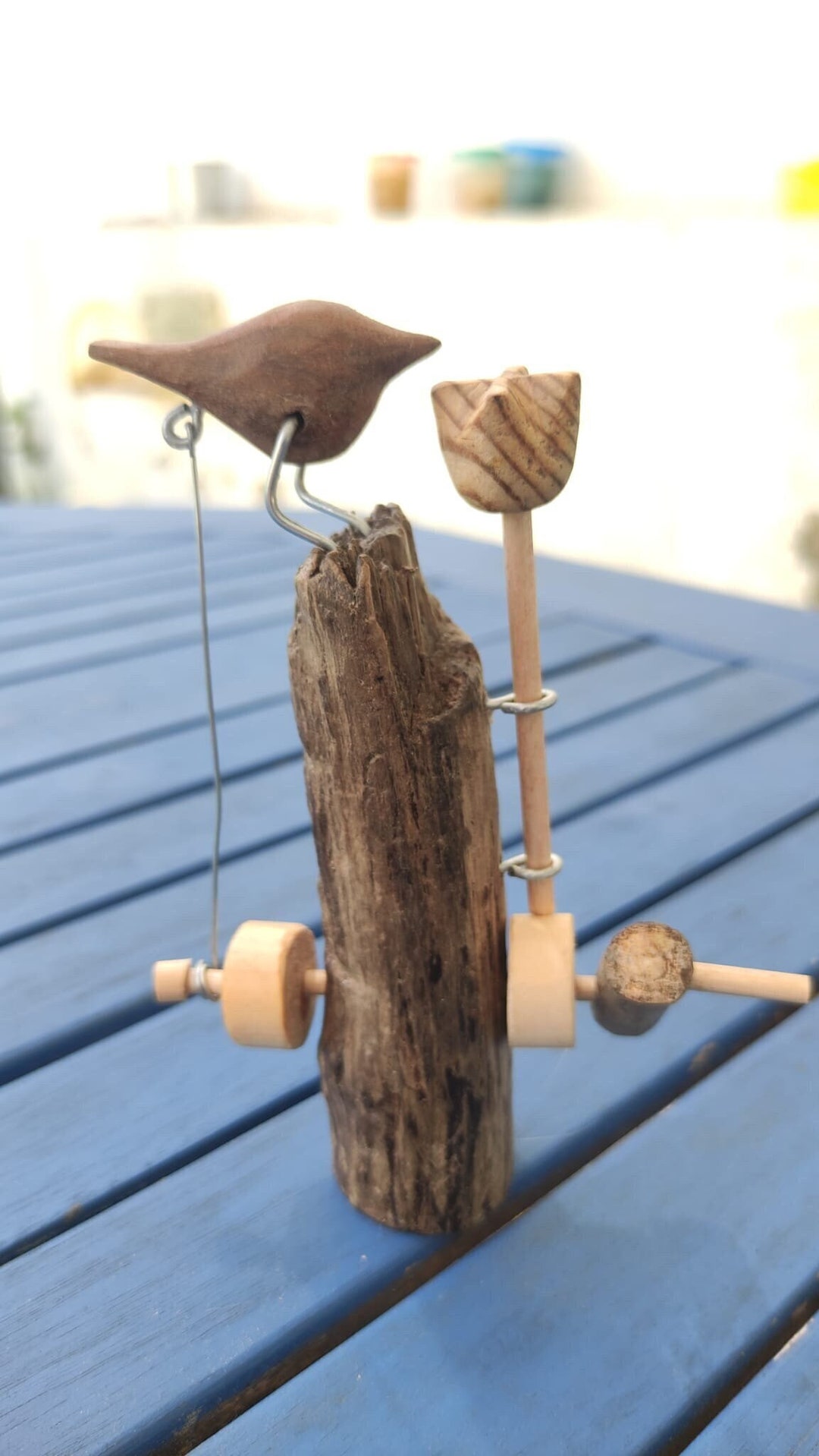 Bird and Flower I. Automaton Made With Wood. - Etsy