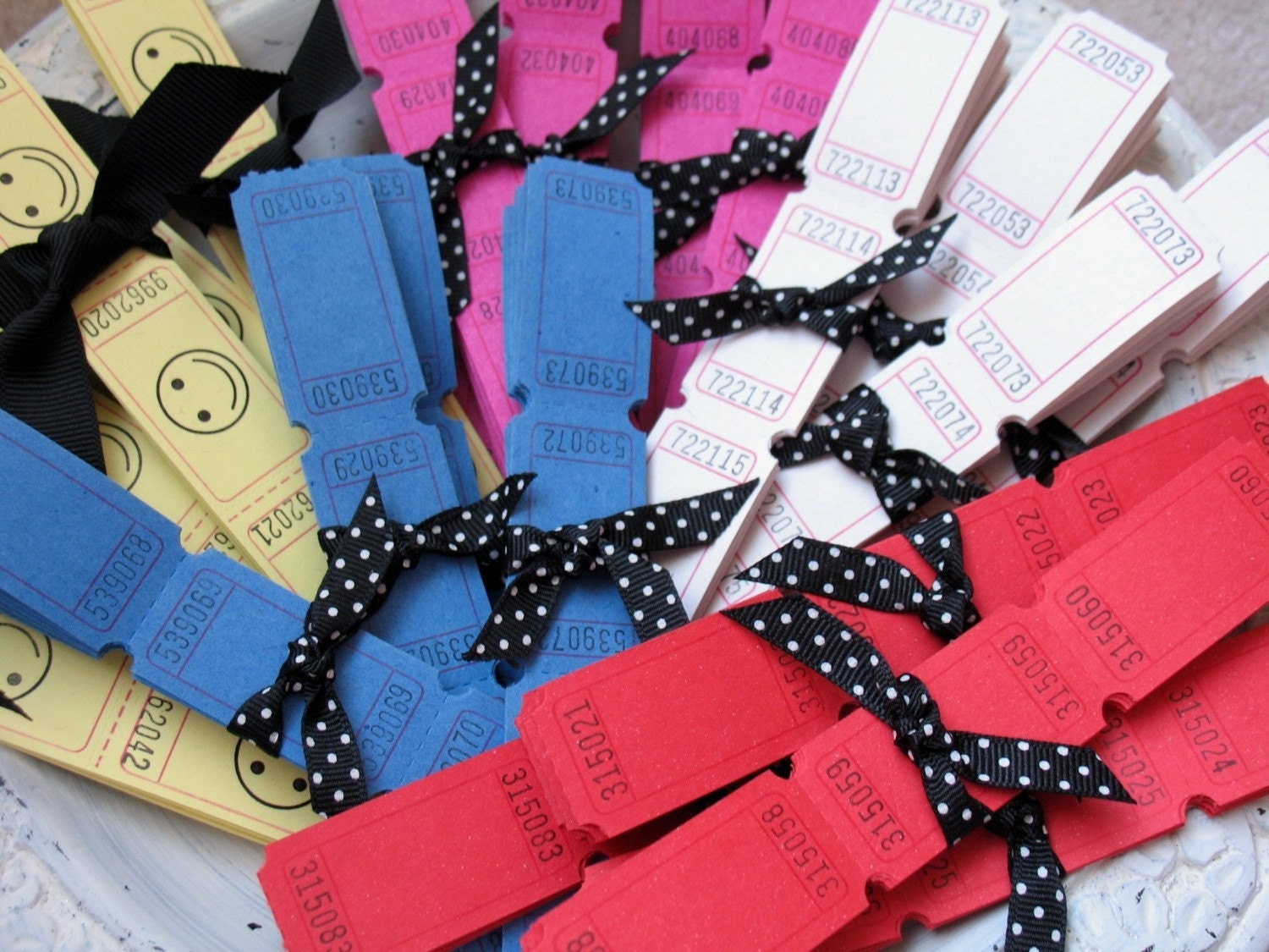 100 Blank Carnival Tickets - Hot Pink - Etsy