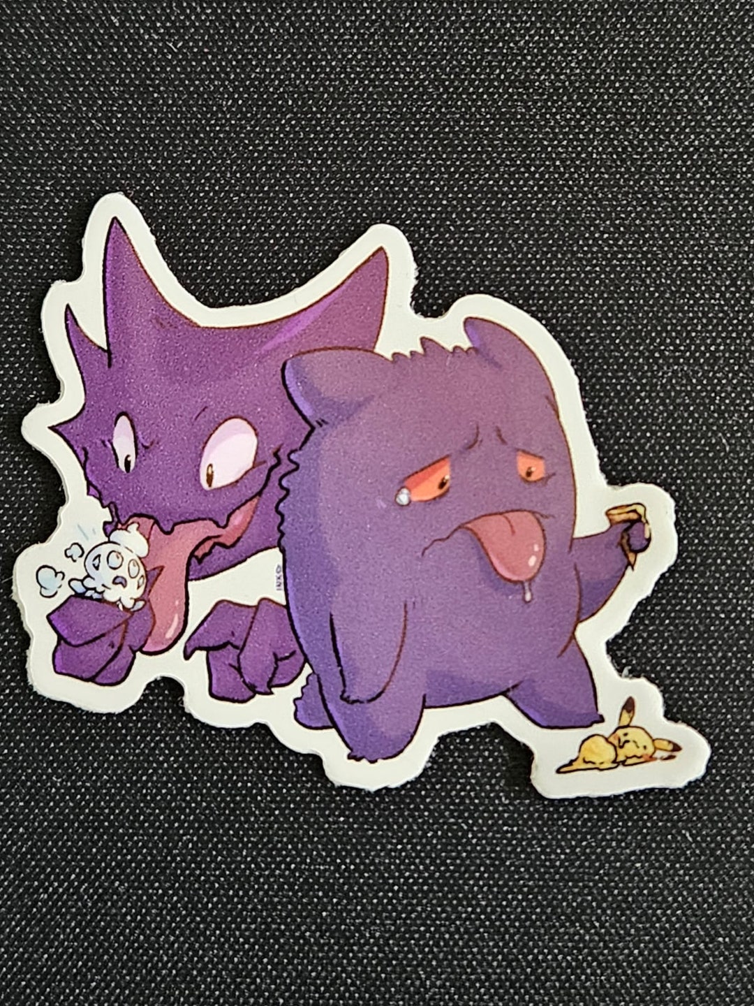 Gengar and Haunter Ice Cream Pokemon Gloss Waterproof Sticker - Etsy