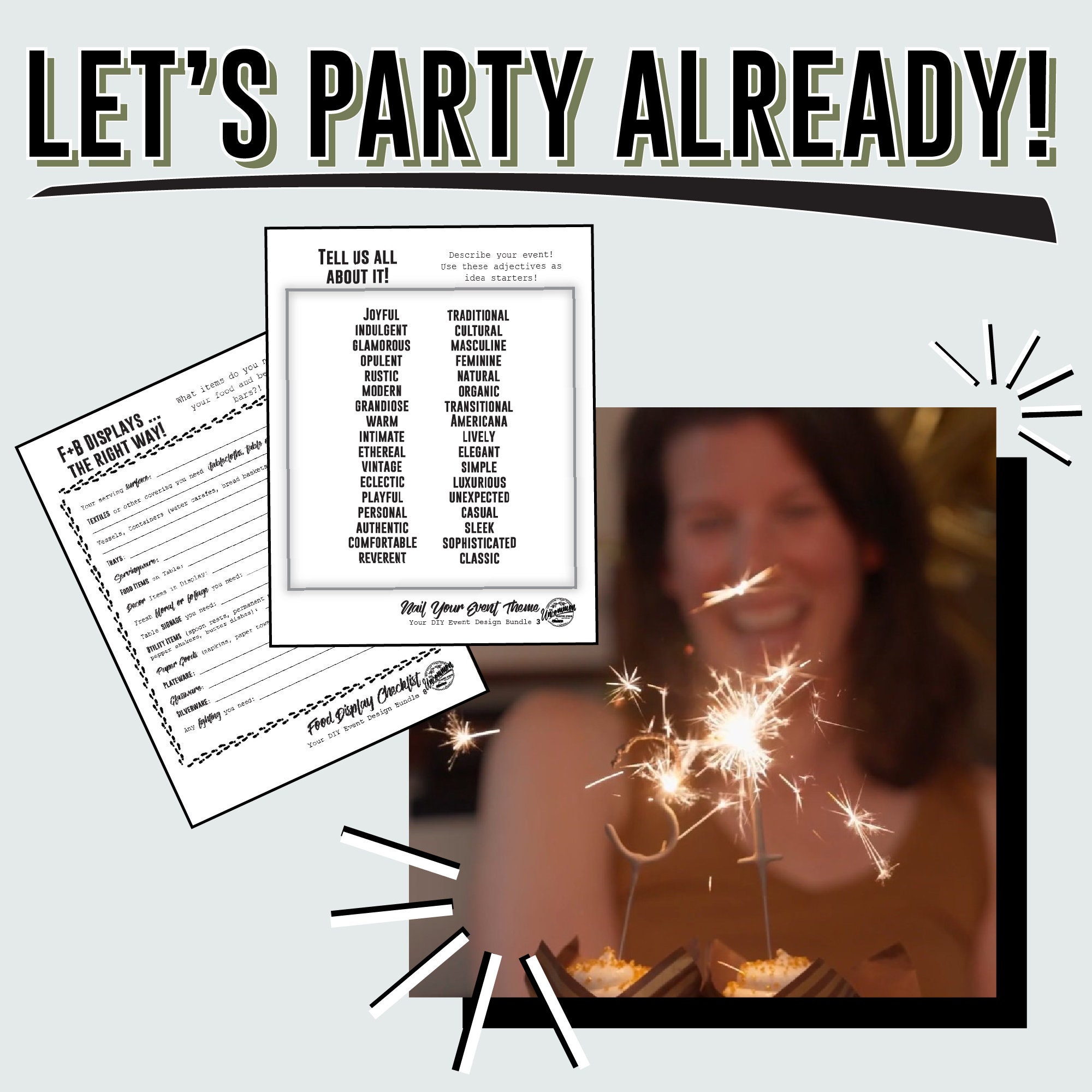 Digital Download Printable Party Planning Theme Event Organizer ...