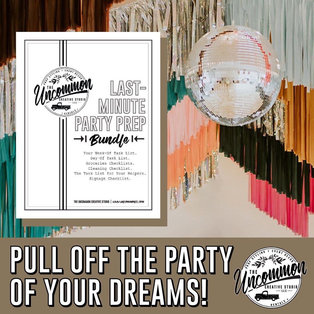 Digital Download Printable Party Planning Event Organizer Calendar ...