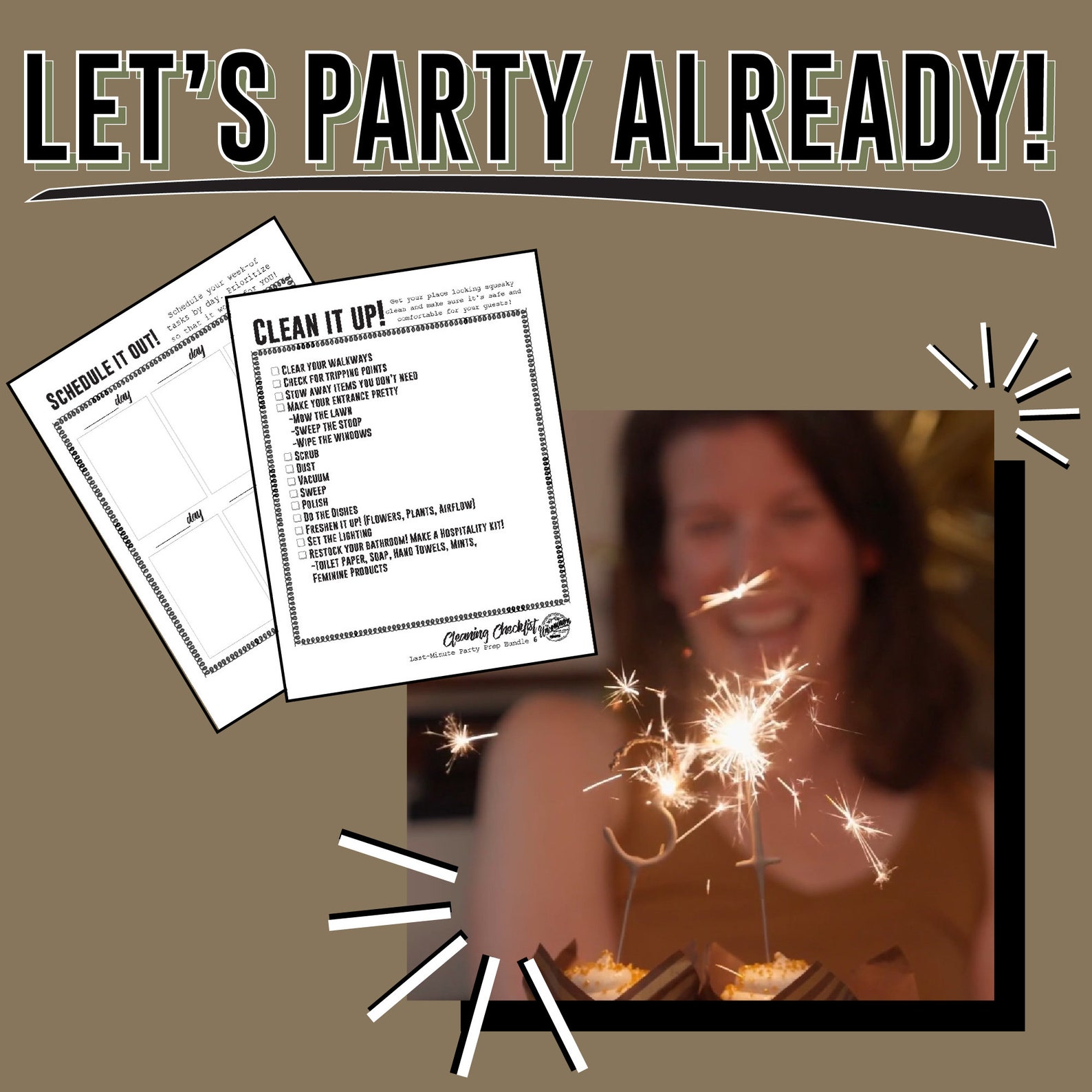 Digital Download Printable Party Planning Event Organizer Calendar ...