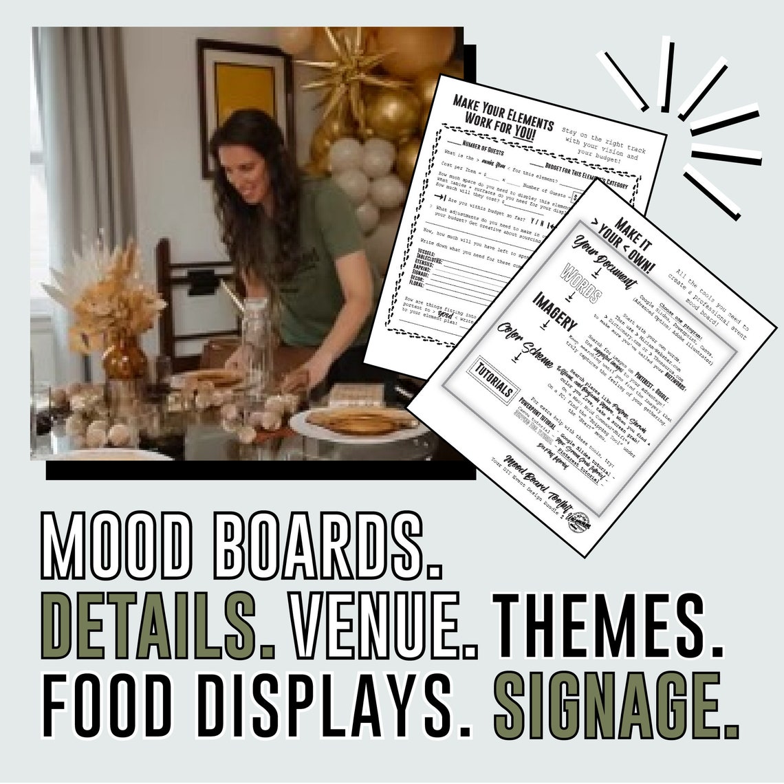 Digital Download Printable Party Planning Theme Event Organizer ...