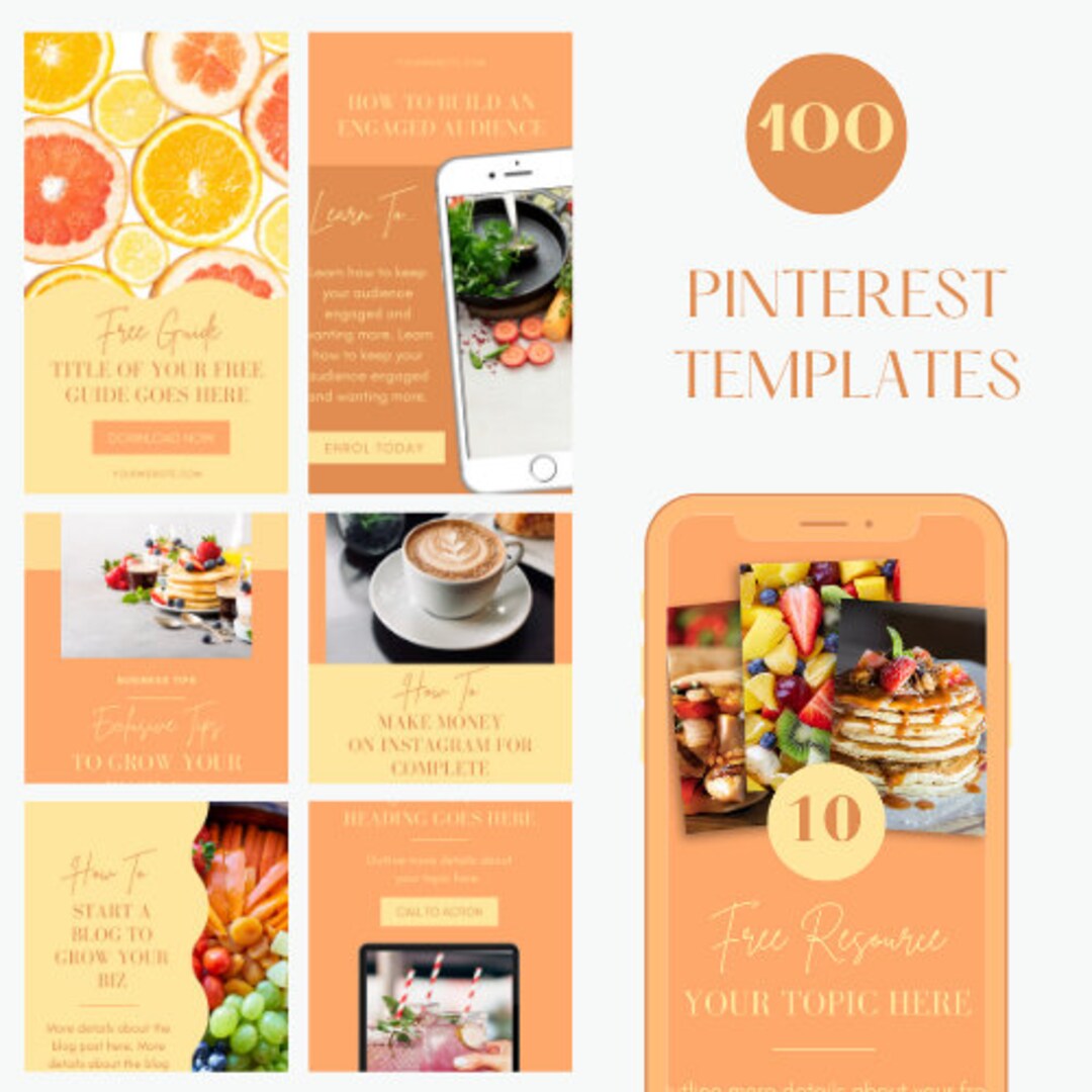 Editable Pinterest , Canva, Pinterest Templates, Bold Pinterest ...