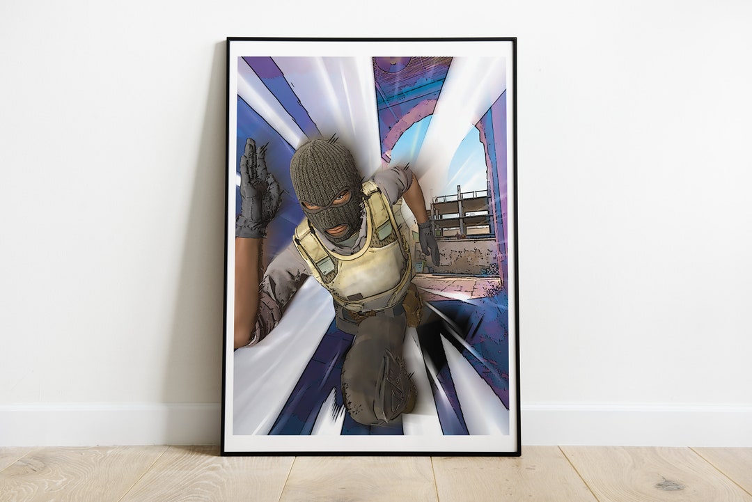 Counter-strike Poster Gaming Dust 2 Agent T Skin Cs2 / Cs / Csgo Frame ...