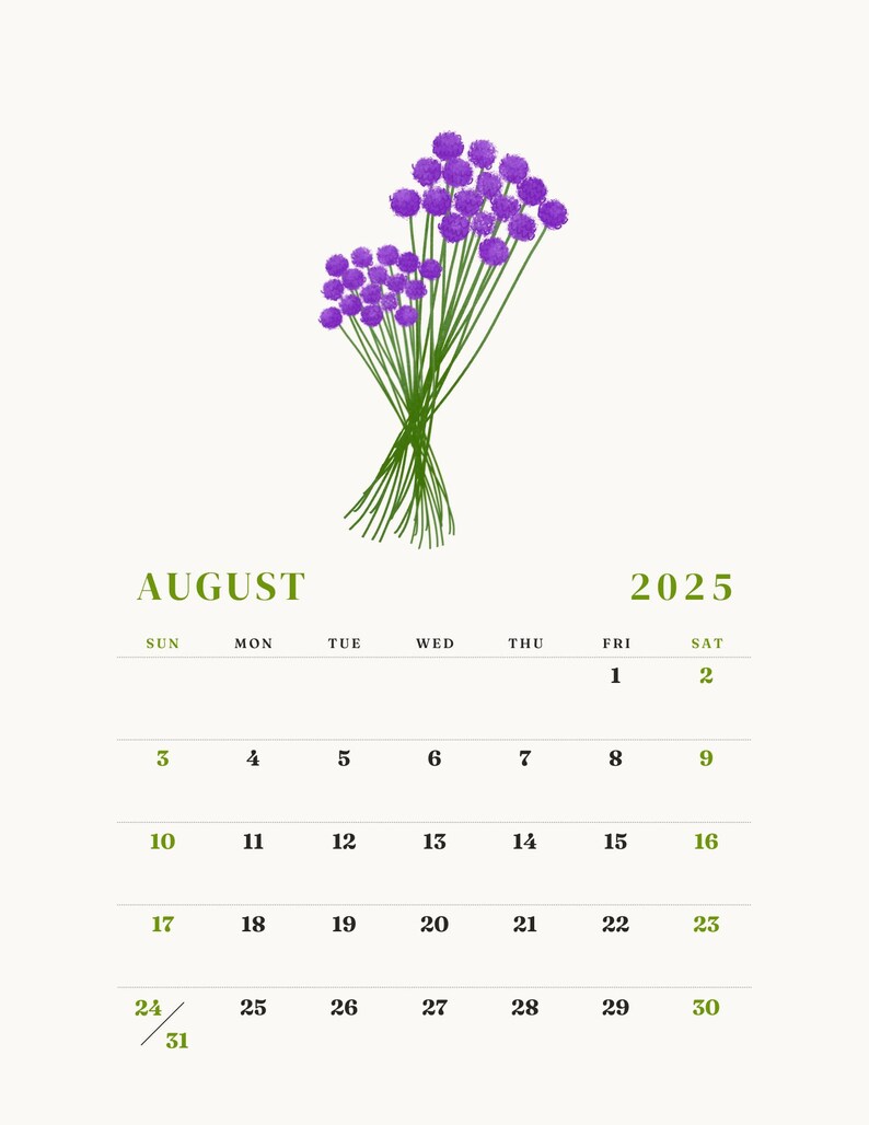 Printable 2025 Floral Planner - Etsy