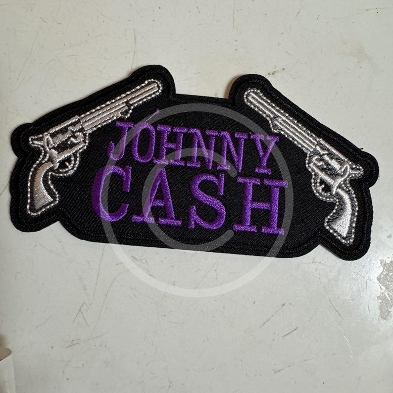 Good Ol Johnny Cash , Country Music Inspired Iron on Patch, Custom ...