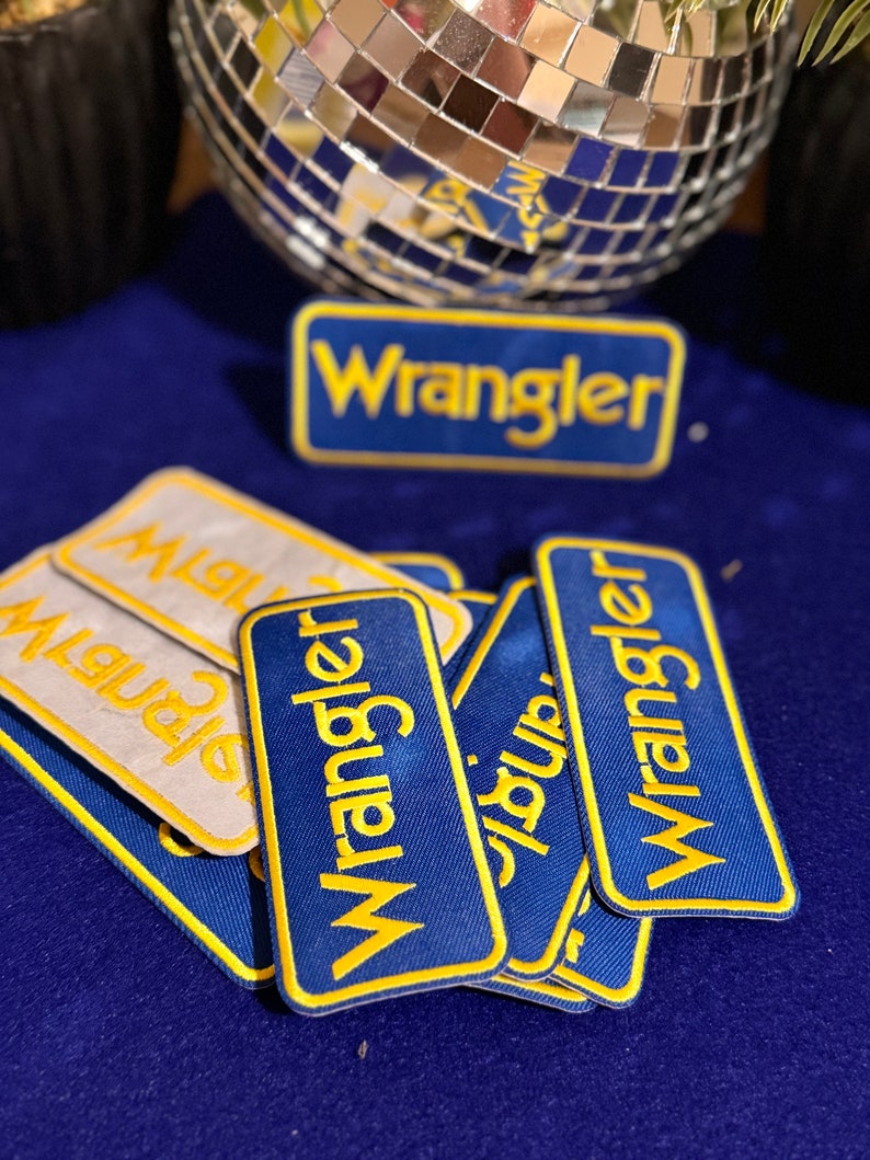 Ol Retro Inspired wrangler Patch, Iron On, Embroidered, Western, Hat ...