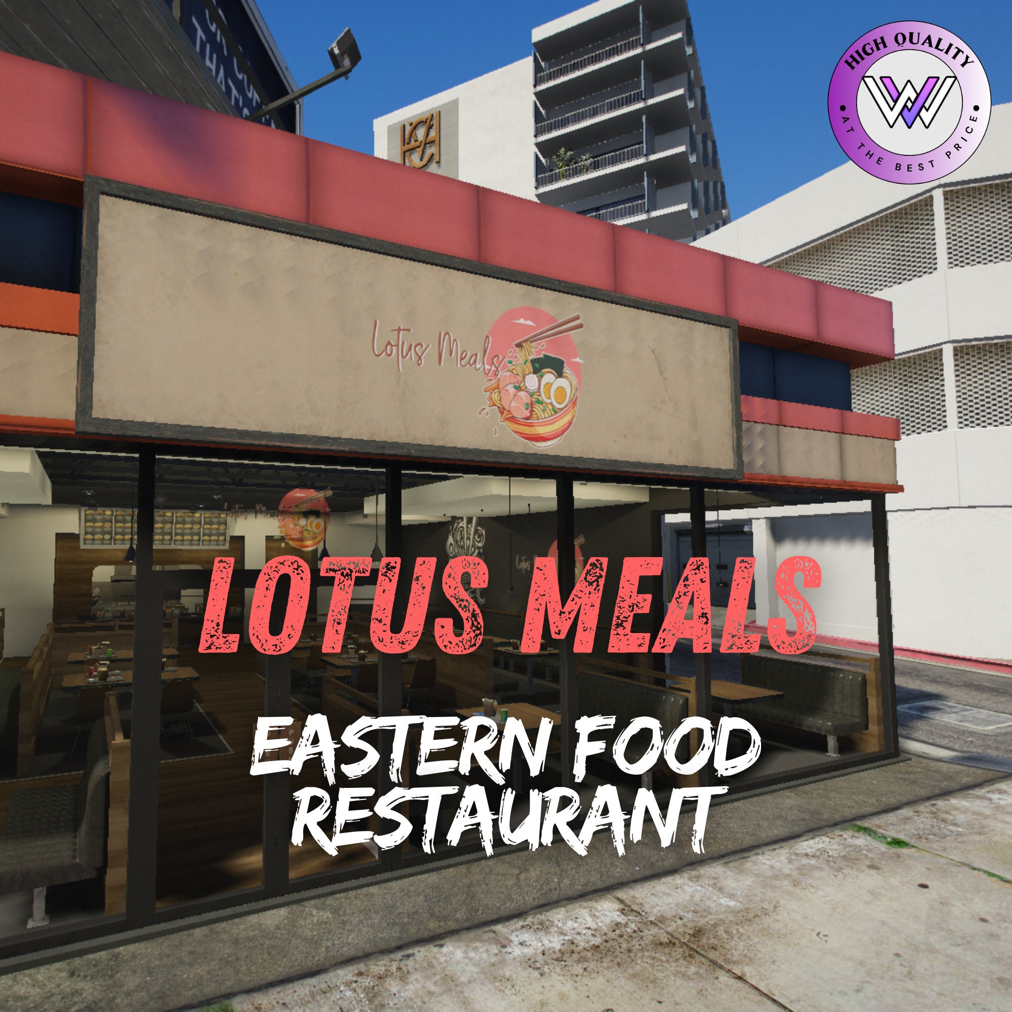 Lotus Meals : Eastern Restaurant Fivem MLO L Grand Theft Auto 5 ...