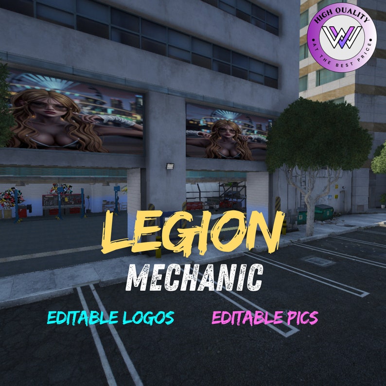 Legion Mechanic l FiveM l MLO l Grand Theft Auto 5 l Changable Logos l ...