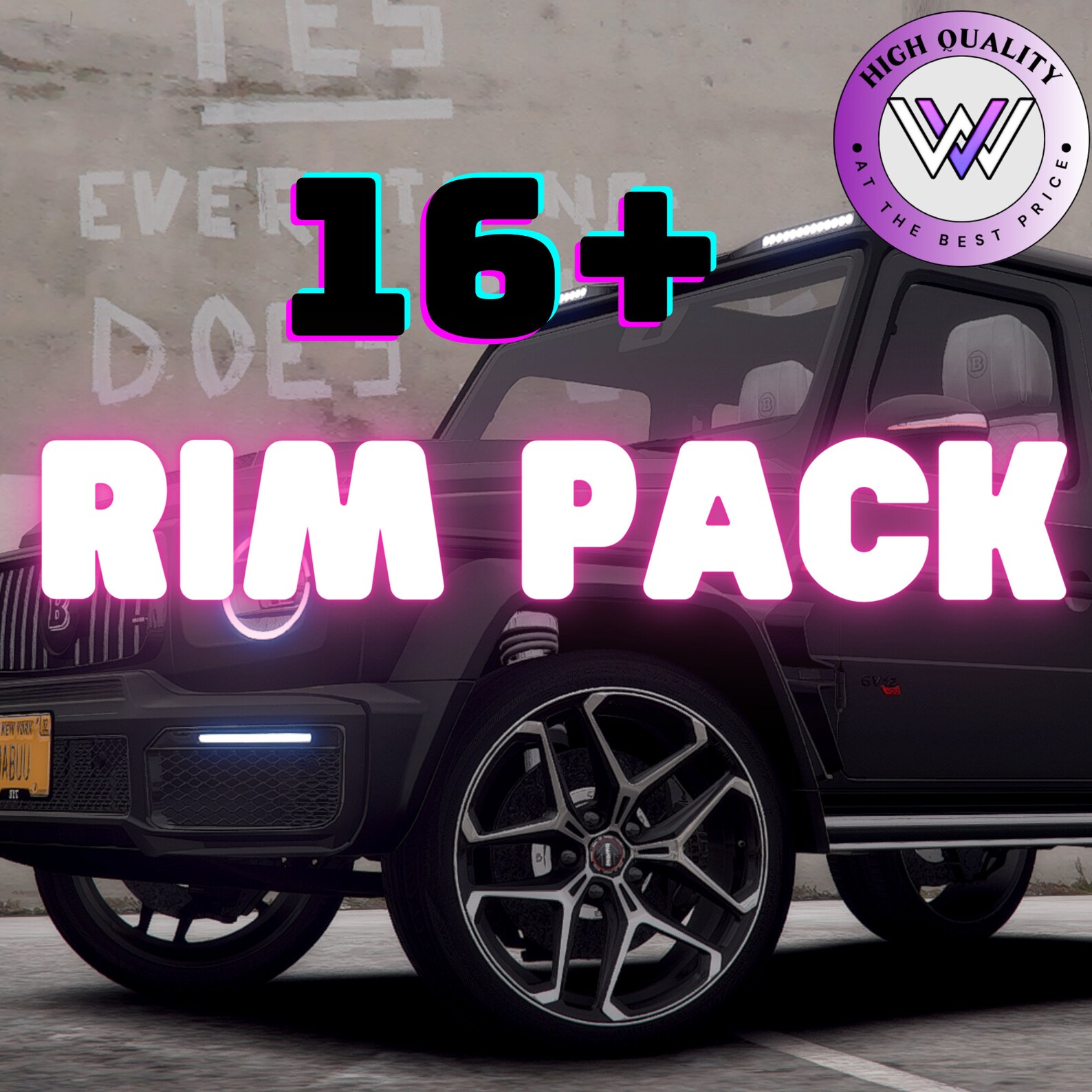 Fivem Custom Rims Pack 16 Custom Addon Wheels GTA V Wheels Pack L ...