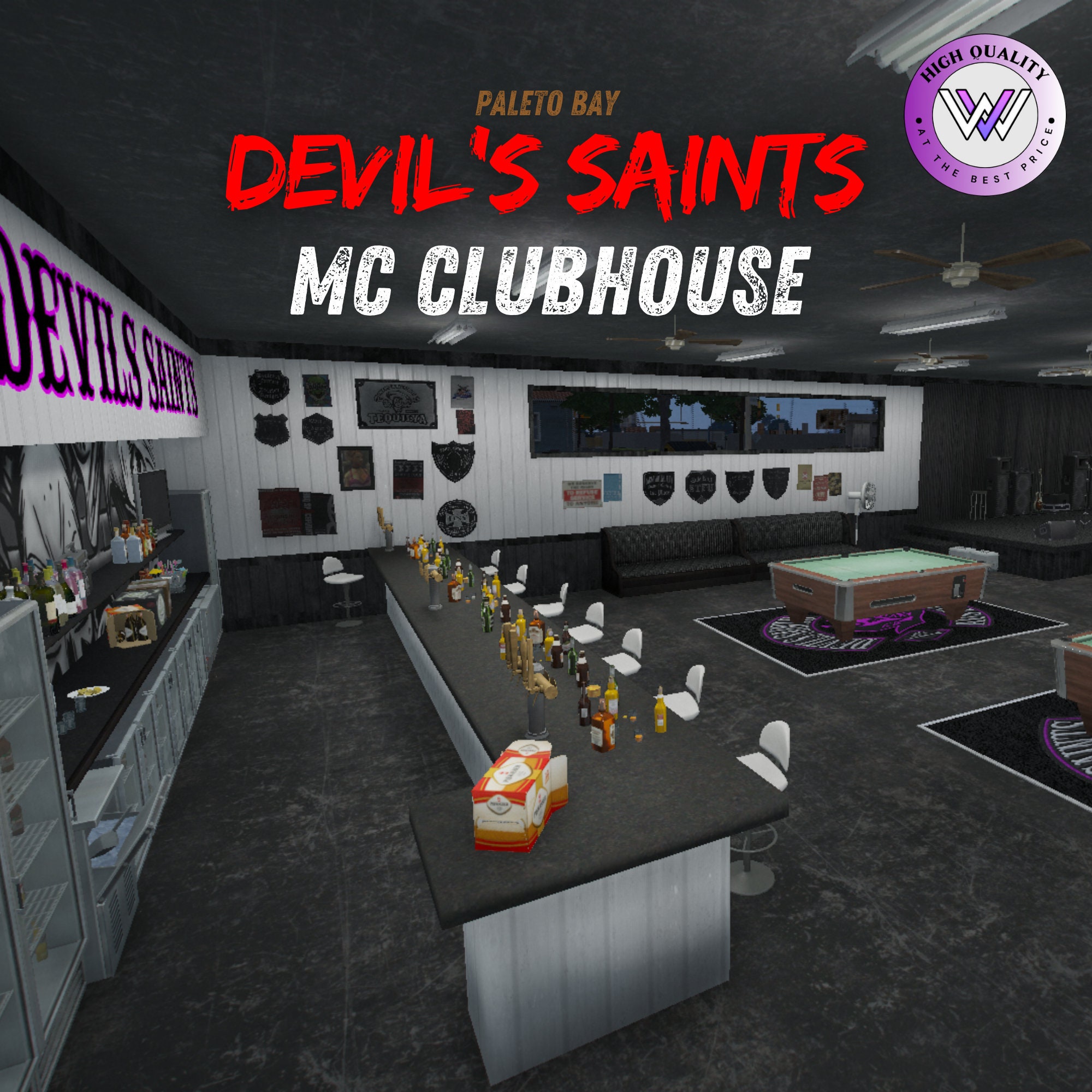 Clubhouse : Devil's Saints Fivem MLO L Paleto Bay L Grand Theft Auto 5 ...