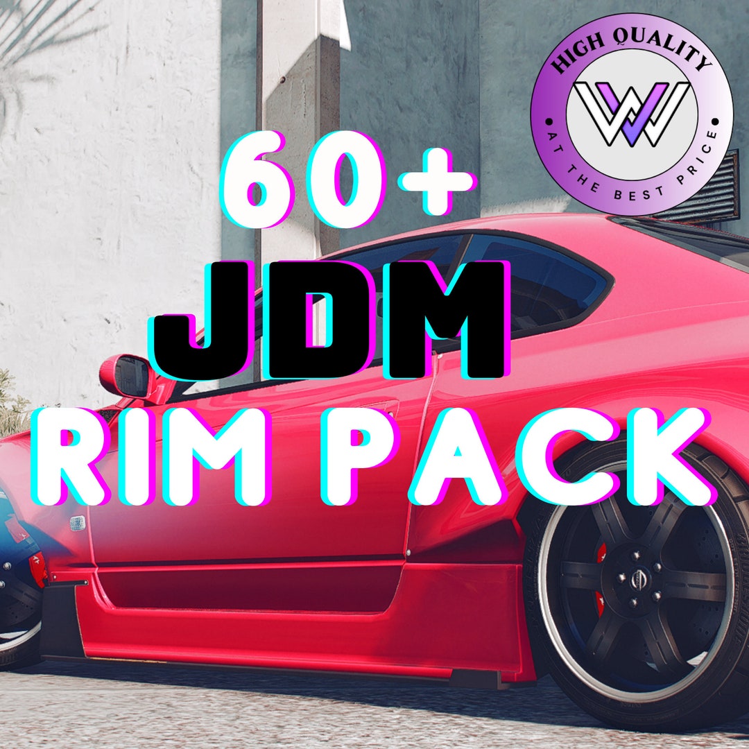 JDM Rims Pack Fivem L 60 Custom Addon Wheels Roleplay L Wheels Pack L ...