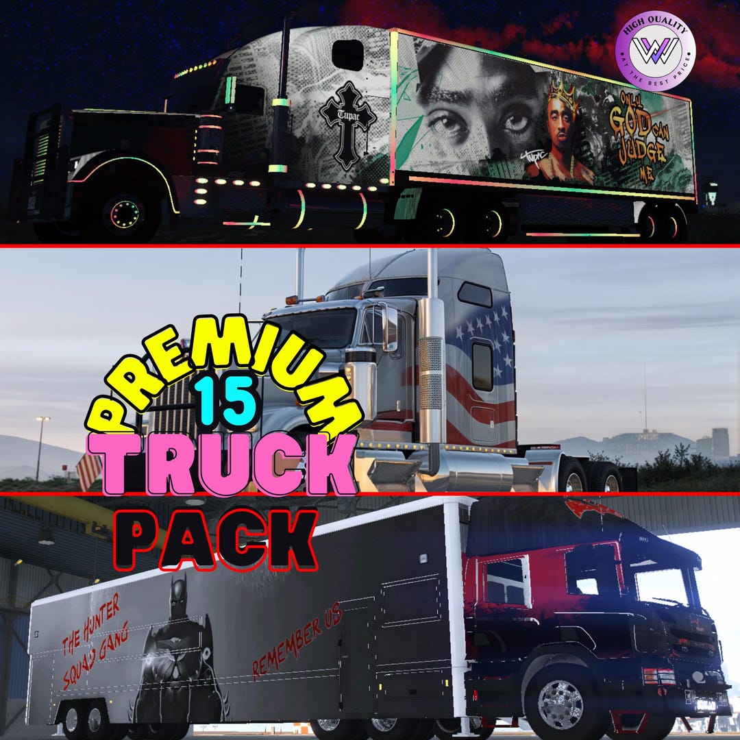 Truck Pack : 15 Vehicles L Animated L Premium Vehicle Pack L Roleplay L ...