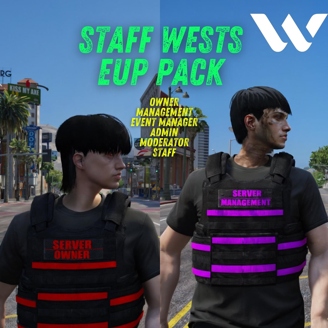 Fivem EUP Pack : Staff Wests Fivem Unbranded Debadged L Clothing Pack L ...