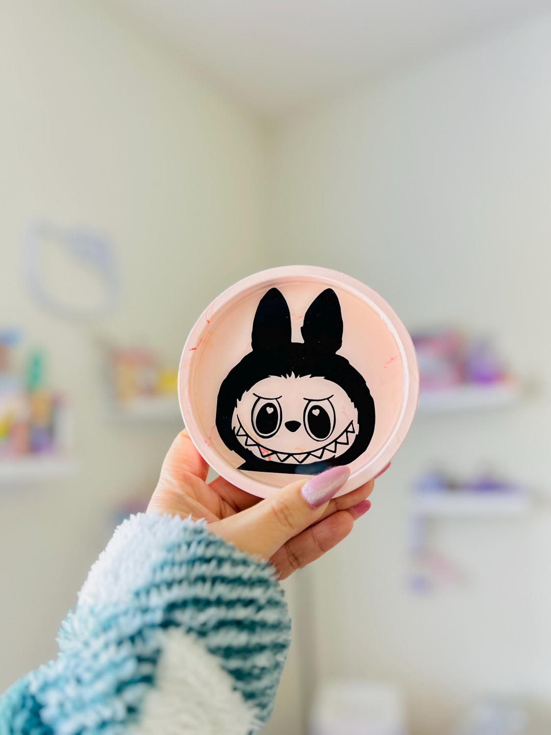 Labubu Ceramic Coaster - Etsy