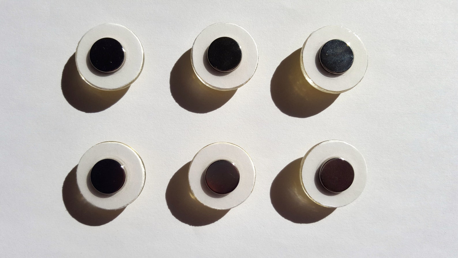 Tree of Life Glass Circle Magnets. Strong Magnet Set of 6 Circle ...