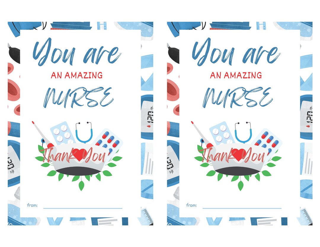 Nurse Appreciation, Printable, Nurse Gift Card Holder, Nurses Gift Card ...