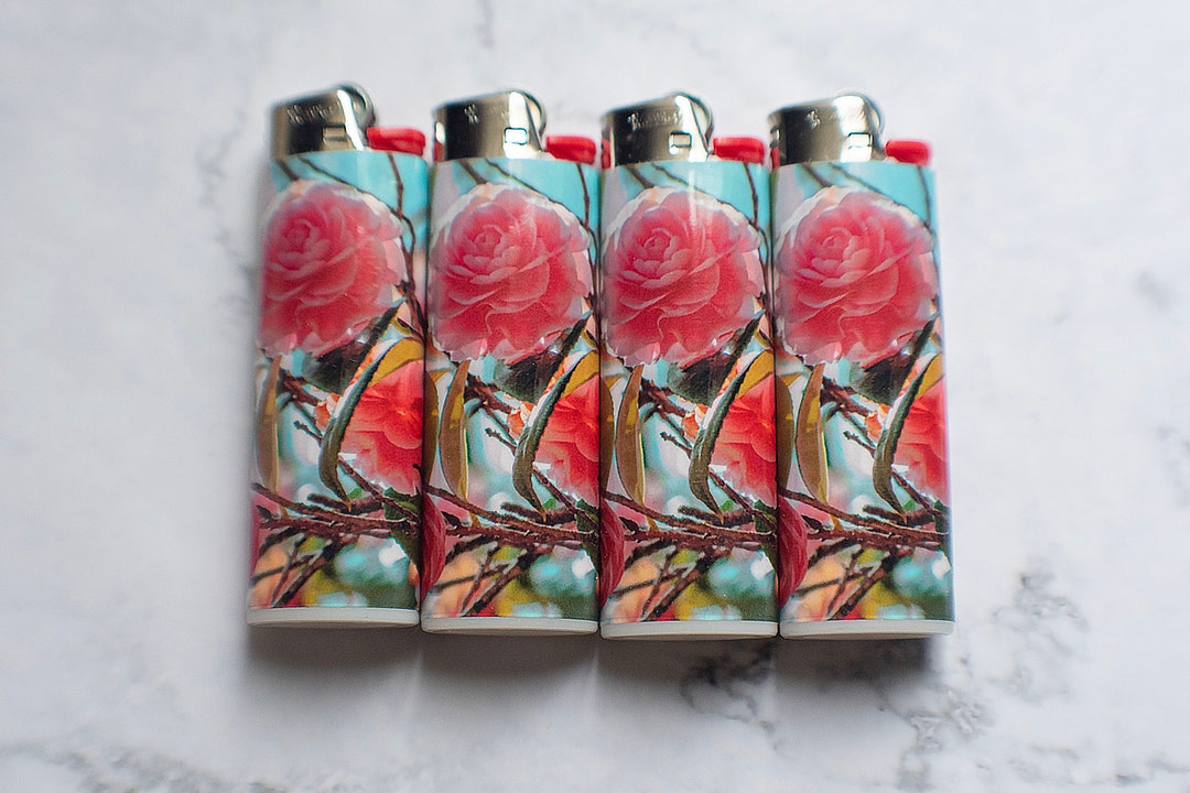 Pink Flowers Lighter - Etsy