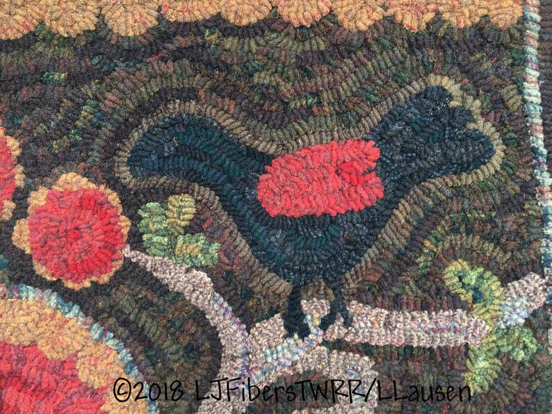 Red Winged Blackbirds Rug Hooking Pattern - Etsy