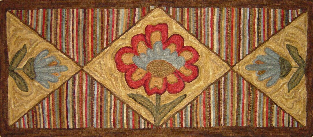 Brocade Rug Hooking Pattern - Etsy