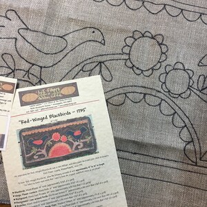 Red Winged Blackbirds Rug Hooking Pattern - Etsy