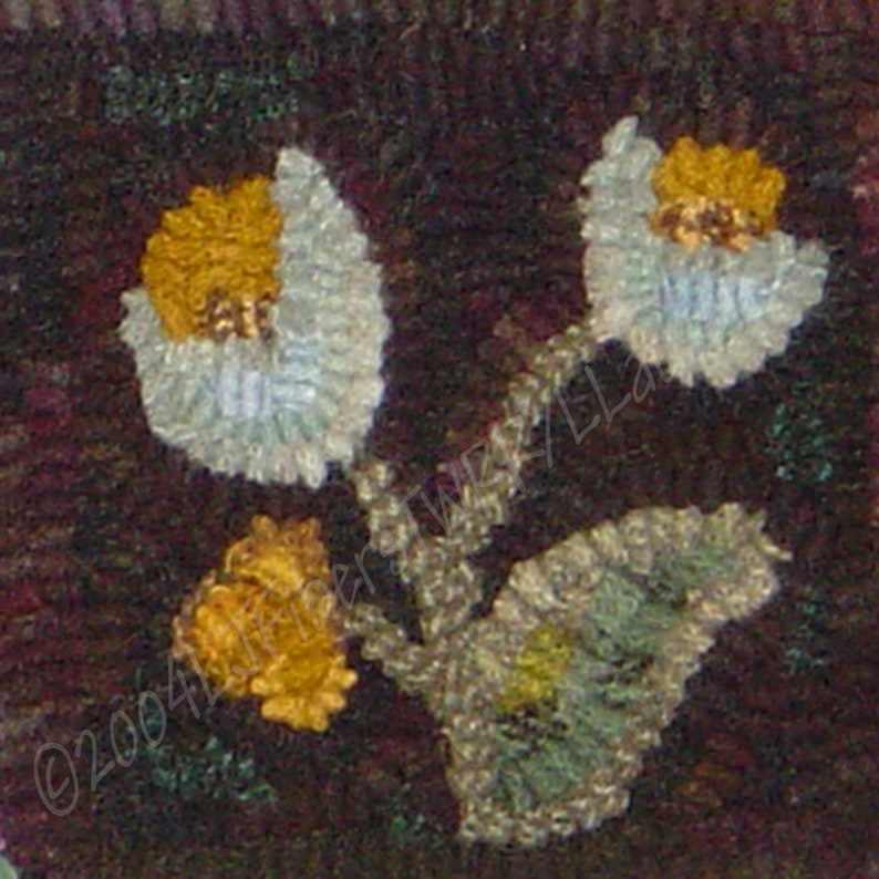 Hit-miss Floral Rug Hooking Linen Pattern - Etsy