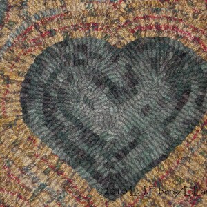 Prim Heart Chair Rug Hooking Pattern - Etsy