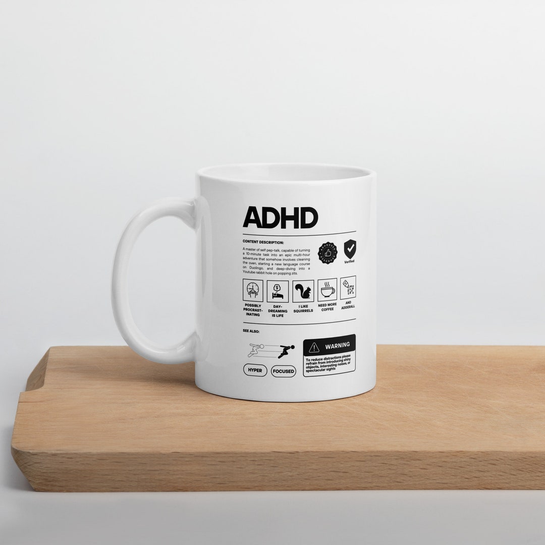 ADHD Defintion Coffee Mug - Etsy UK