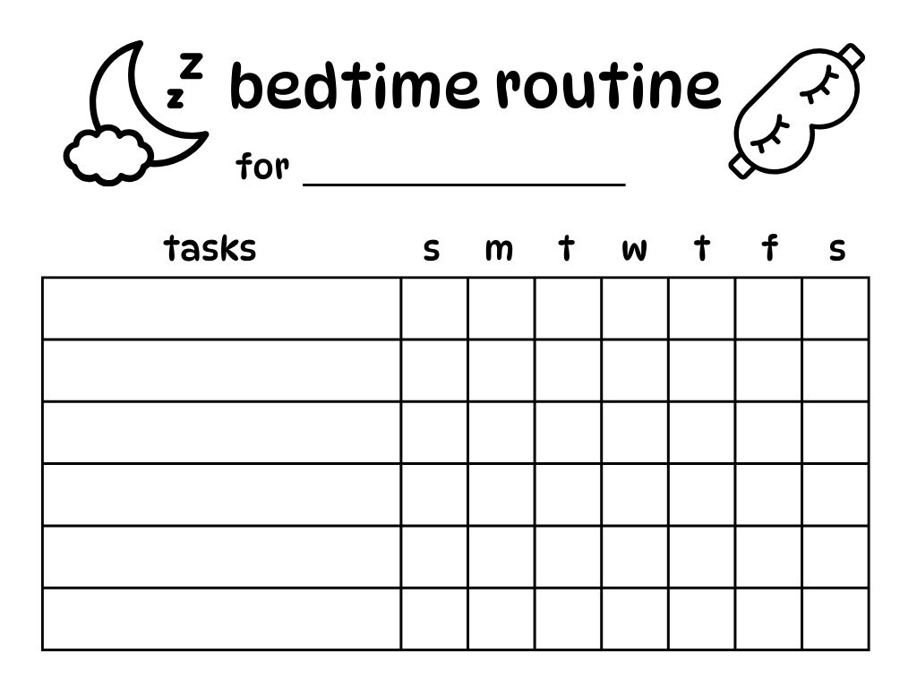 Preschooler Bedtime Routine Chart - Etsy