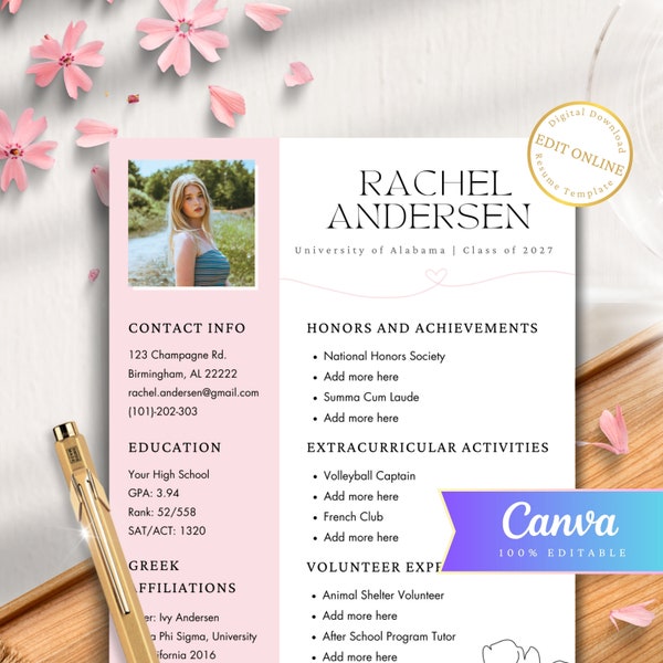 Rush Resume Template - Etsy