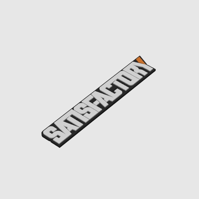 Satisfactory Logo | 3d-model for 3d-printing - Etsy