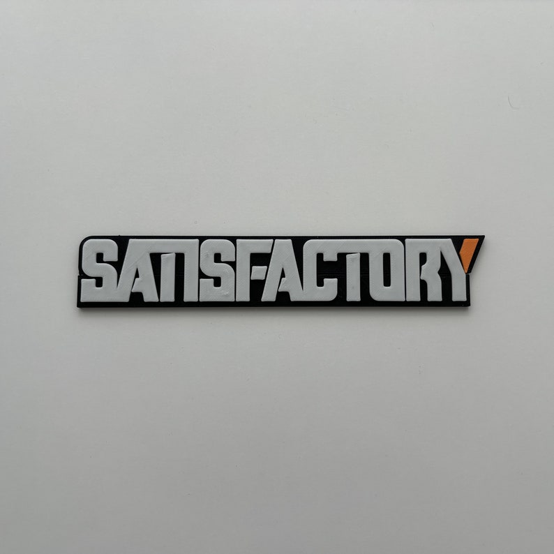 Satisfactory Logo | 3d-model for 3d-printing - Etsy