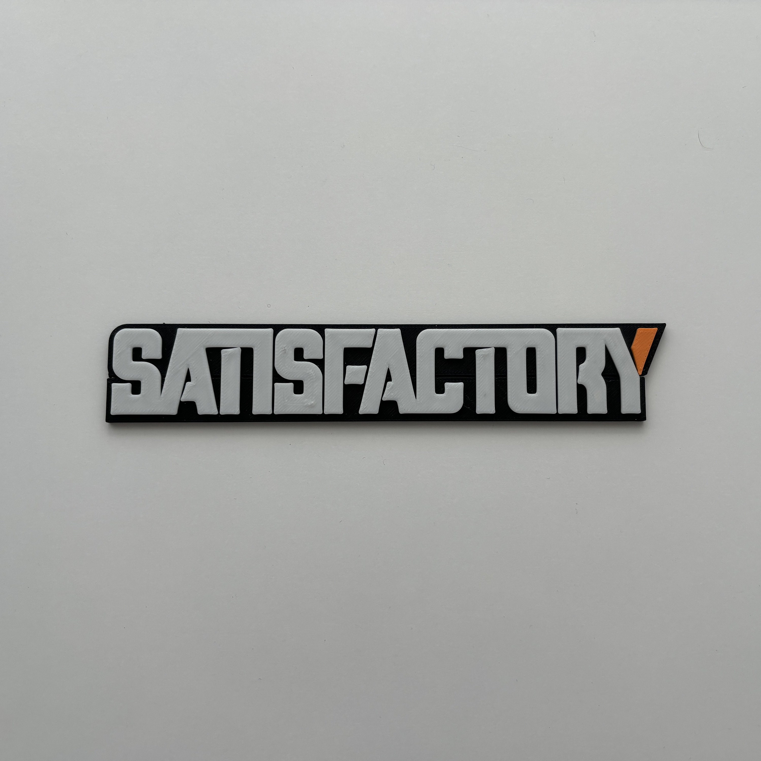 Satisfactory Logo | 3d-model for 3d-printing - Etsy