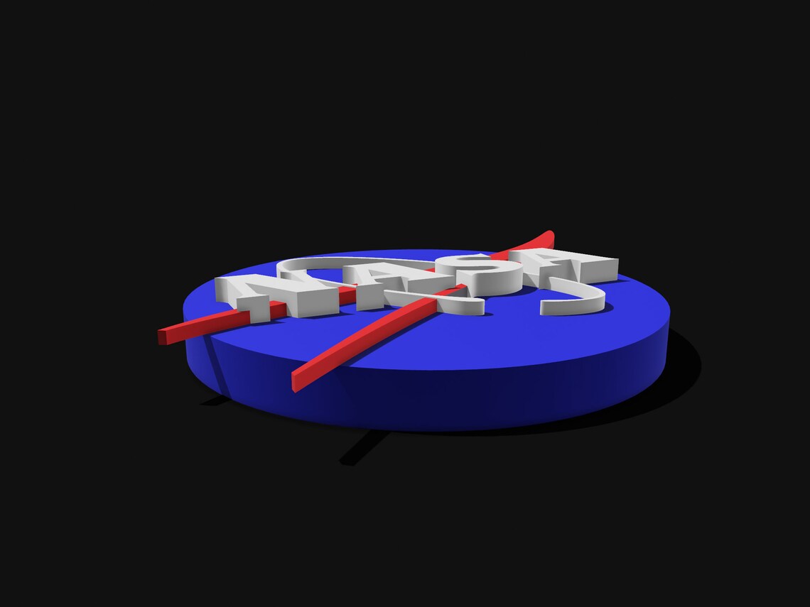 NASA Logo Round | 3d-model for 3d-printing - Etsy