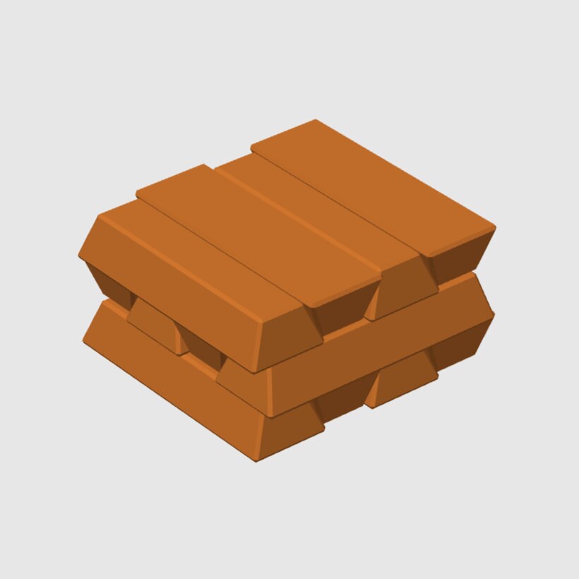 Ingot From Satisfactory | 3d-model for 3d-printing - Etsy